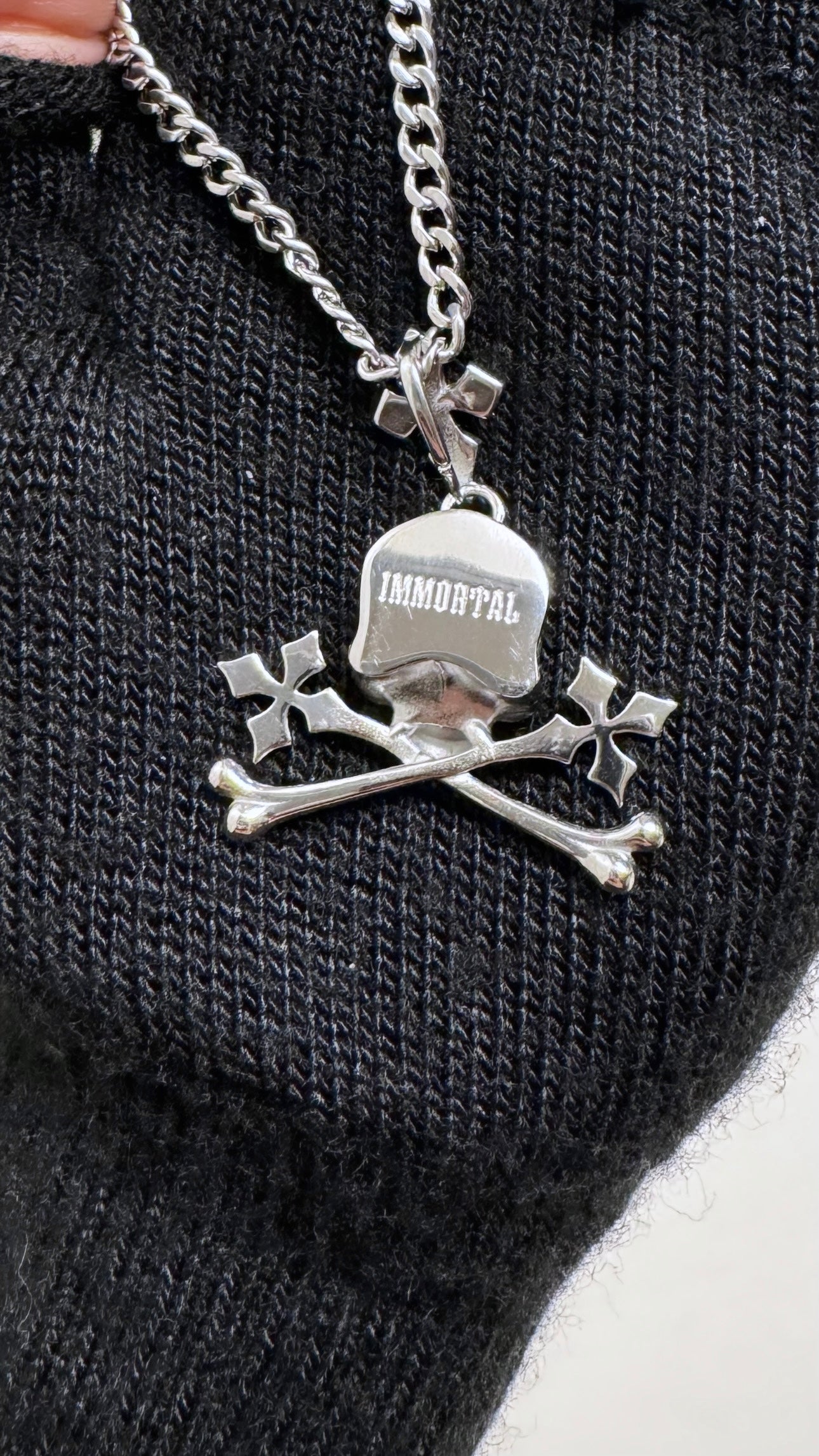 Immortal Skull and Crossbones Pendant – Immortal Jewelry
