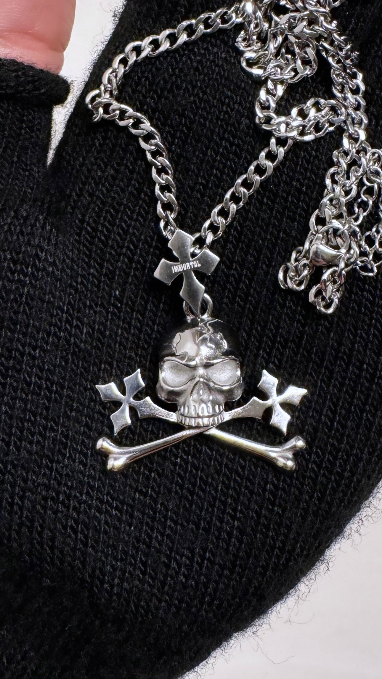 Immortal Skull and Crossbones Pendant – Immortal Jewelry